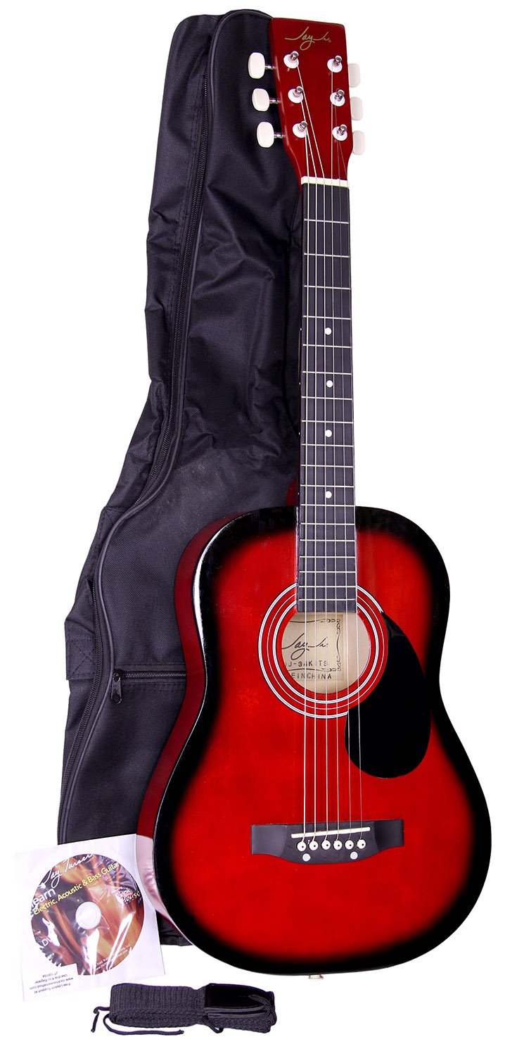 Jay Jr by Jay Turser 32-Inch Guitar Kit with Accessories - Red : Amazon ...