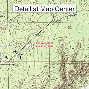 Amazon.com : USGS Topographic Quadrangle Map - Tusayan West, Arizona ...