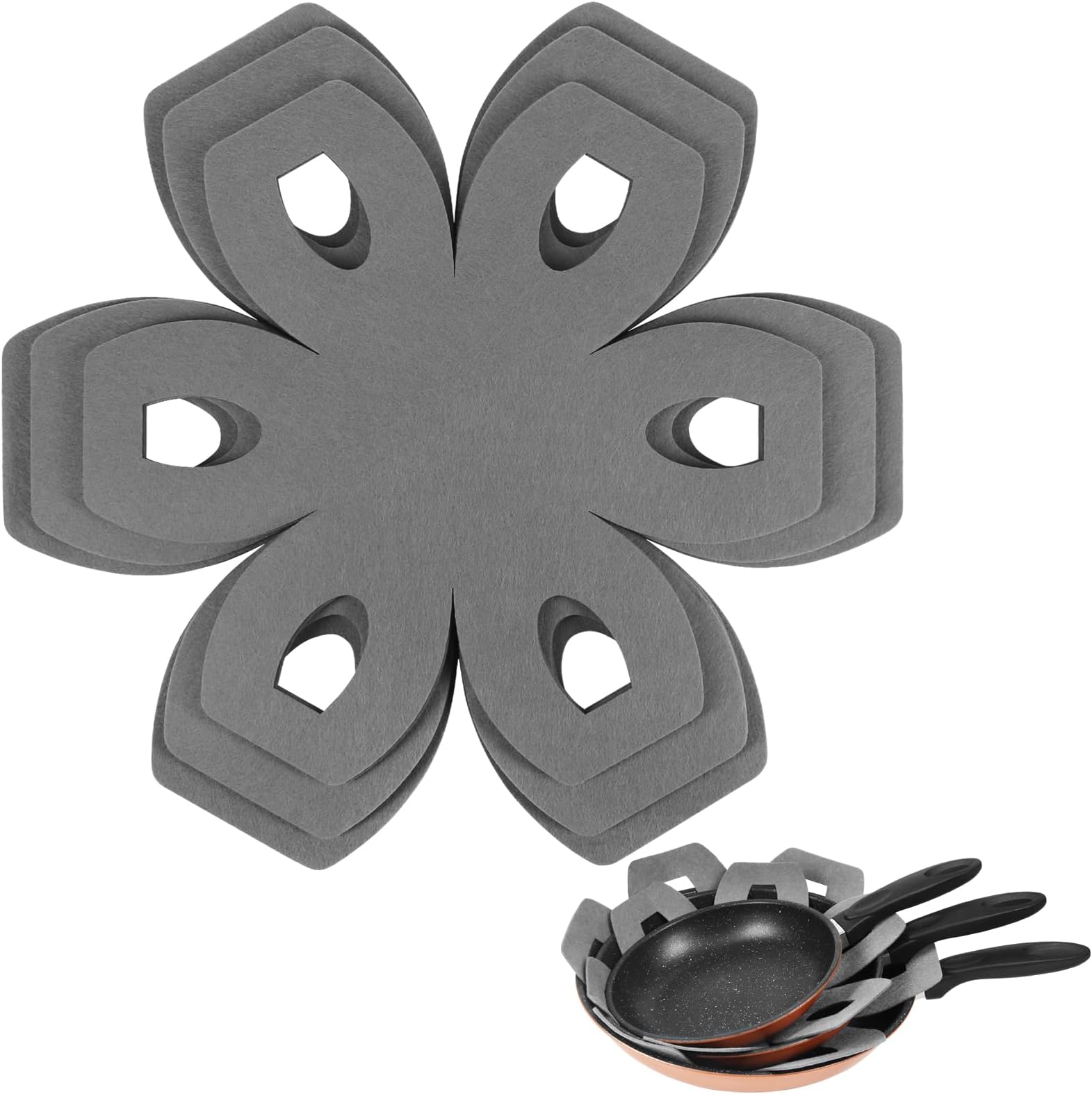 Amazon.com: Pot and Pan Protectors, Set of 12 and 3 Different Size ...