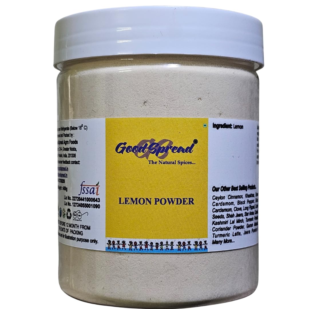GoodSpread Organic Lemon Powder 200 gram - Natural and Refreshing Lemon ...