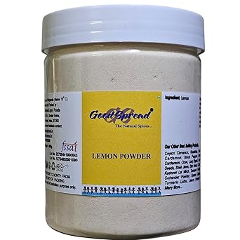 GoodSpread Organic Lemon Powder 200 gram - Natural and Refreshing Lemon ...