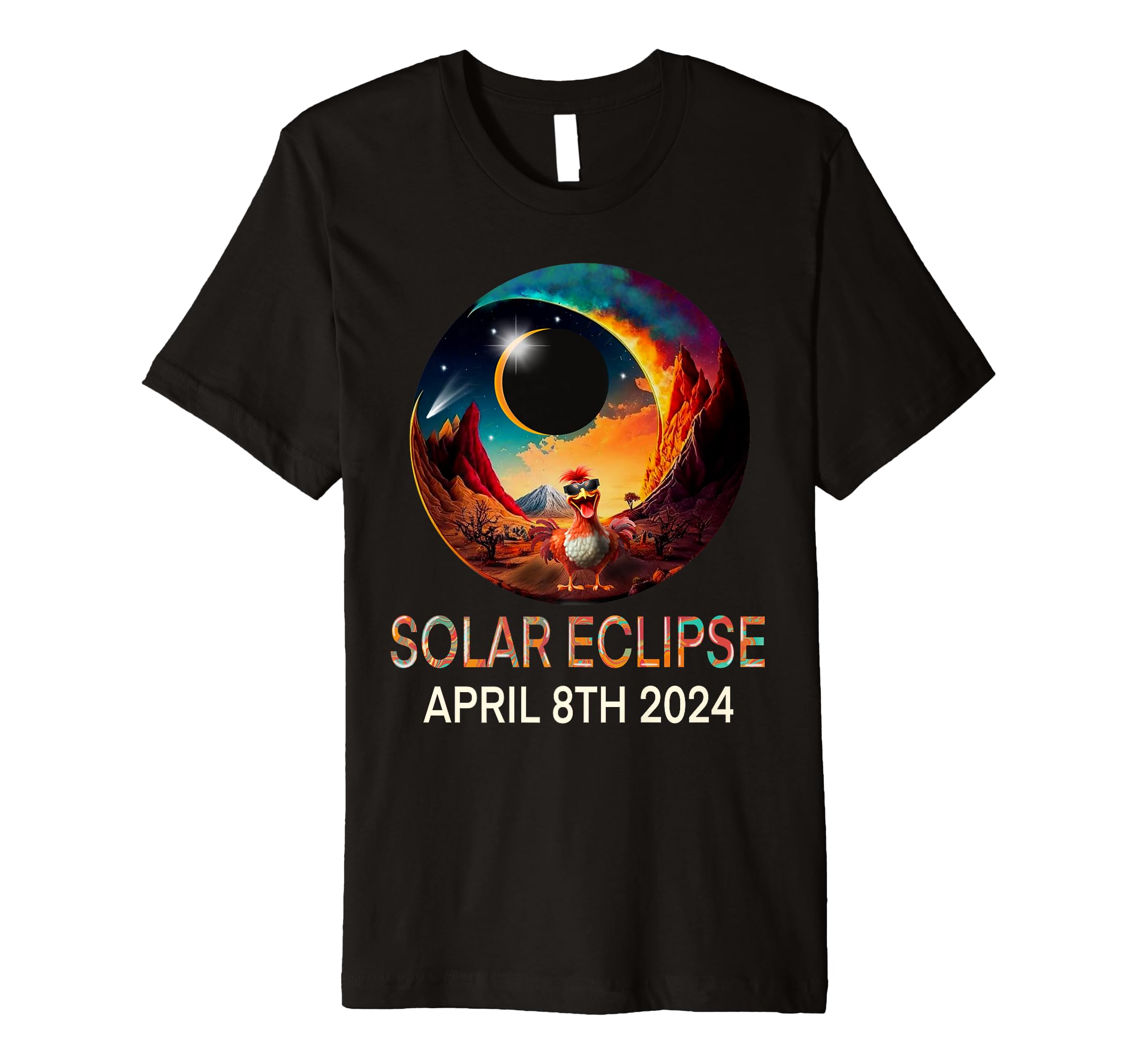 Amazon.com: Solar Eclipse 2024 Chicken Wearing Solar Eclipse Glasses ...