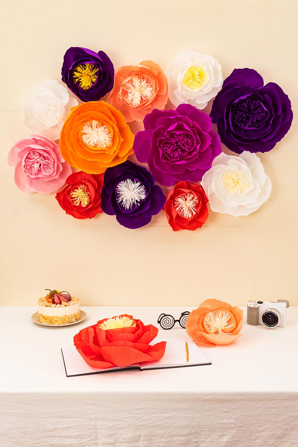 Paper Flower Decoration Ideas Paper Flower Backdrop Tutorial: Make A