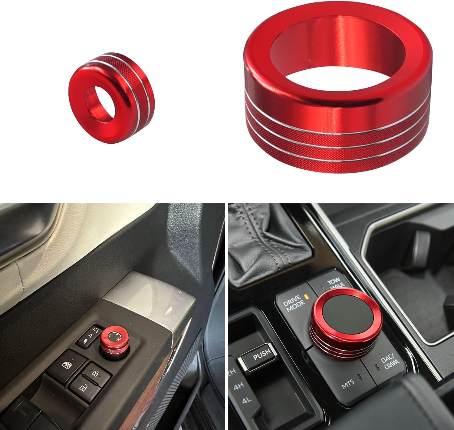 Amazon.com: LOCOY Center Console Knob Cover for Toyota Tundra ...