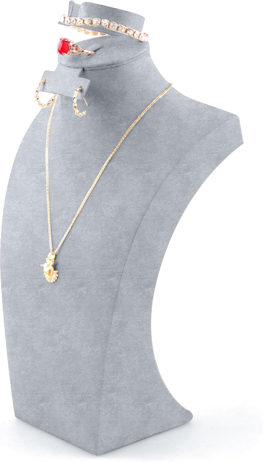 Amazon.com: Homeanda Necklace Display Bust, Velvet Necklace Bust ...