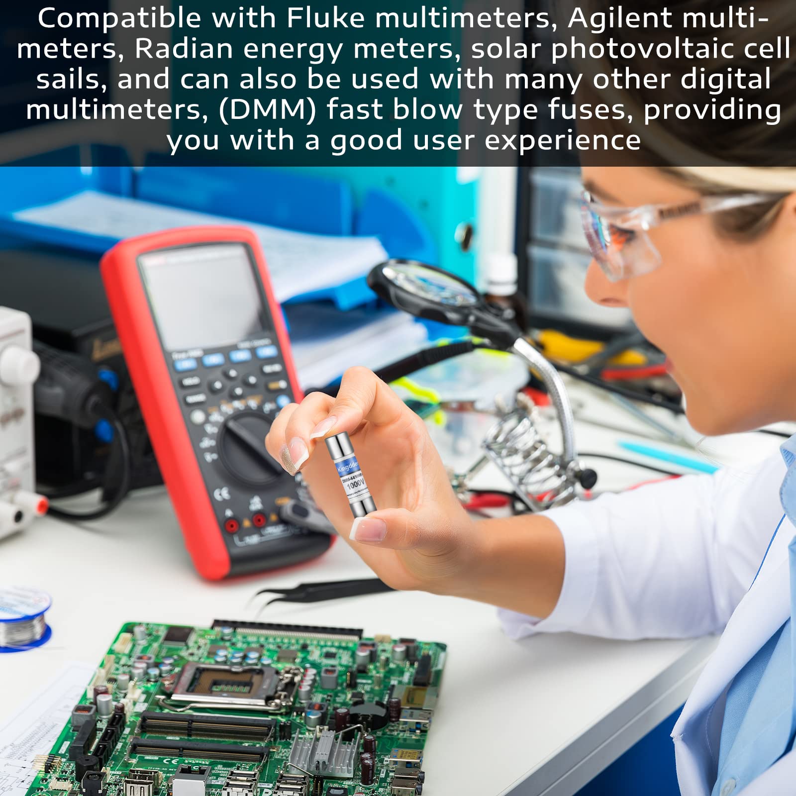 Snapklik.com : Kingdder Digital Multimeter Fuse DMM-44/100 440MA 1000V ...