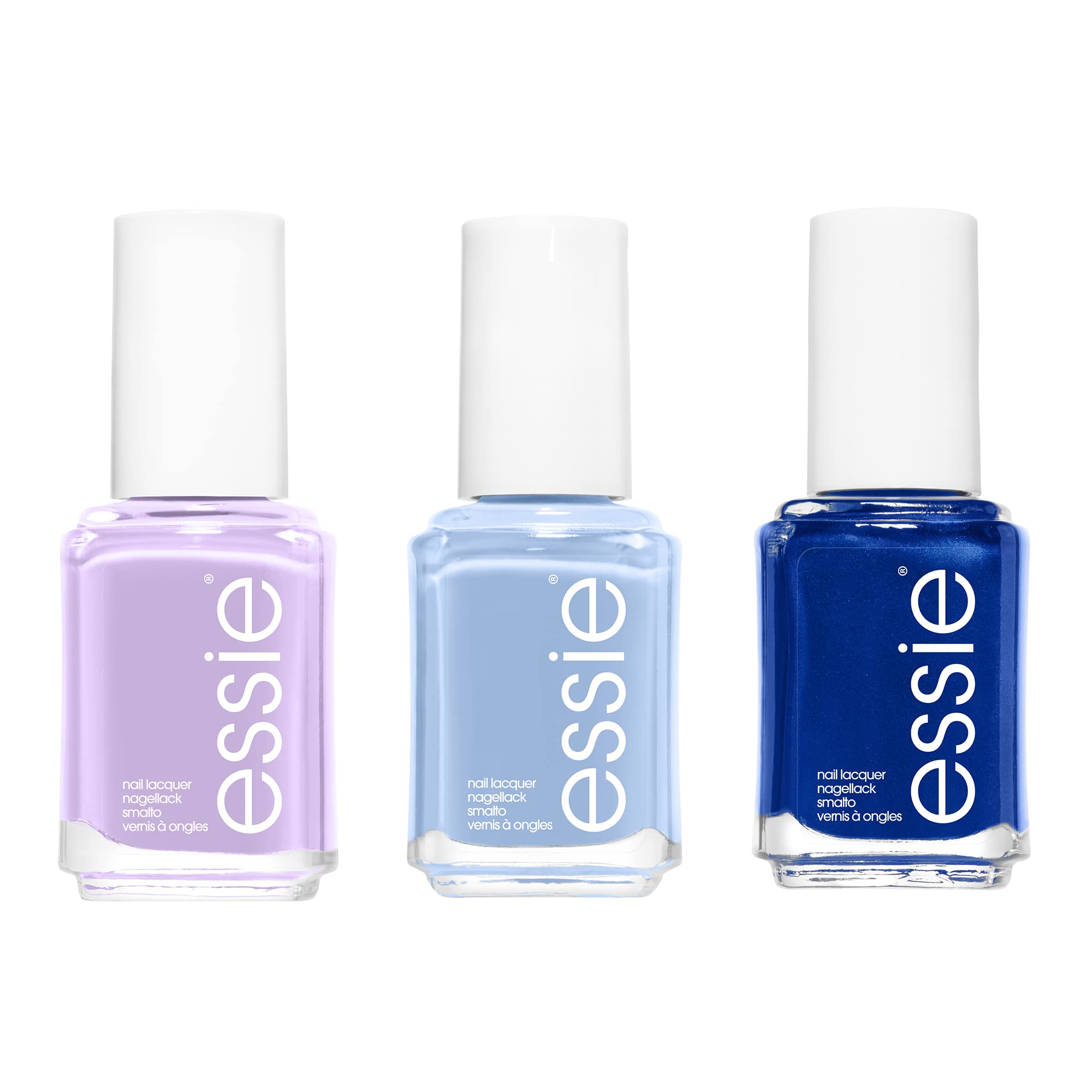 Essie Lilacismo Fica Azul Essie Salt Water Happy, Aruba Blue, Lilacism