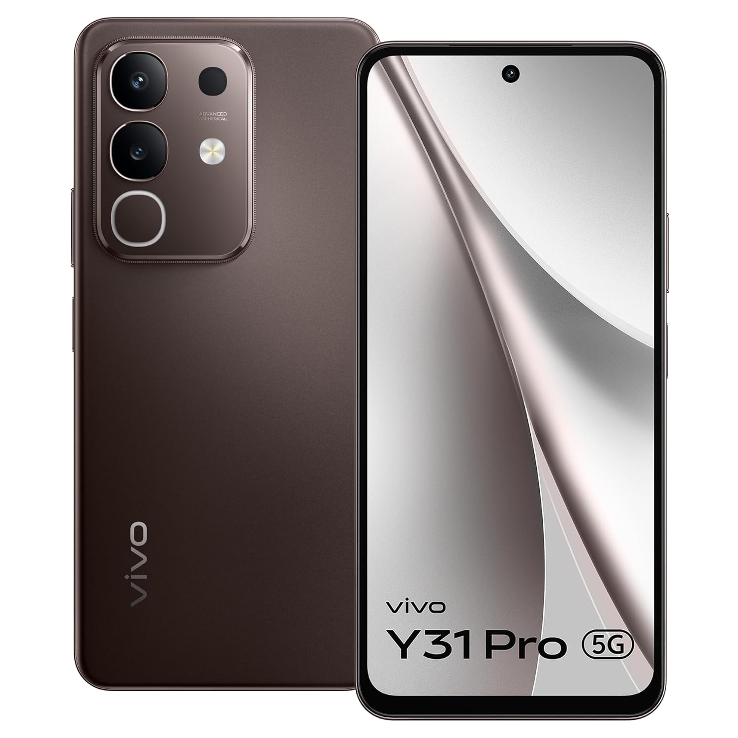 vivo Y31 Pro 5G (Mocha Brown, 8GB RAM, 256GB Storage) with No Cost EMI/Additional Exchange ...