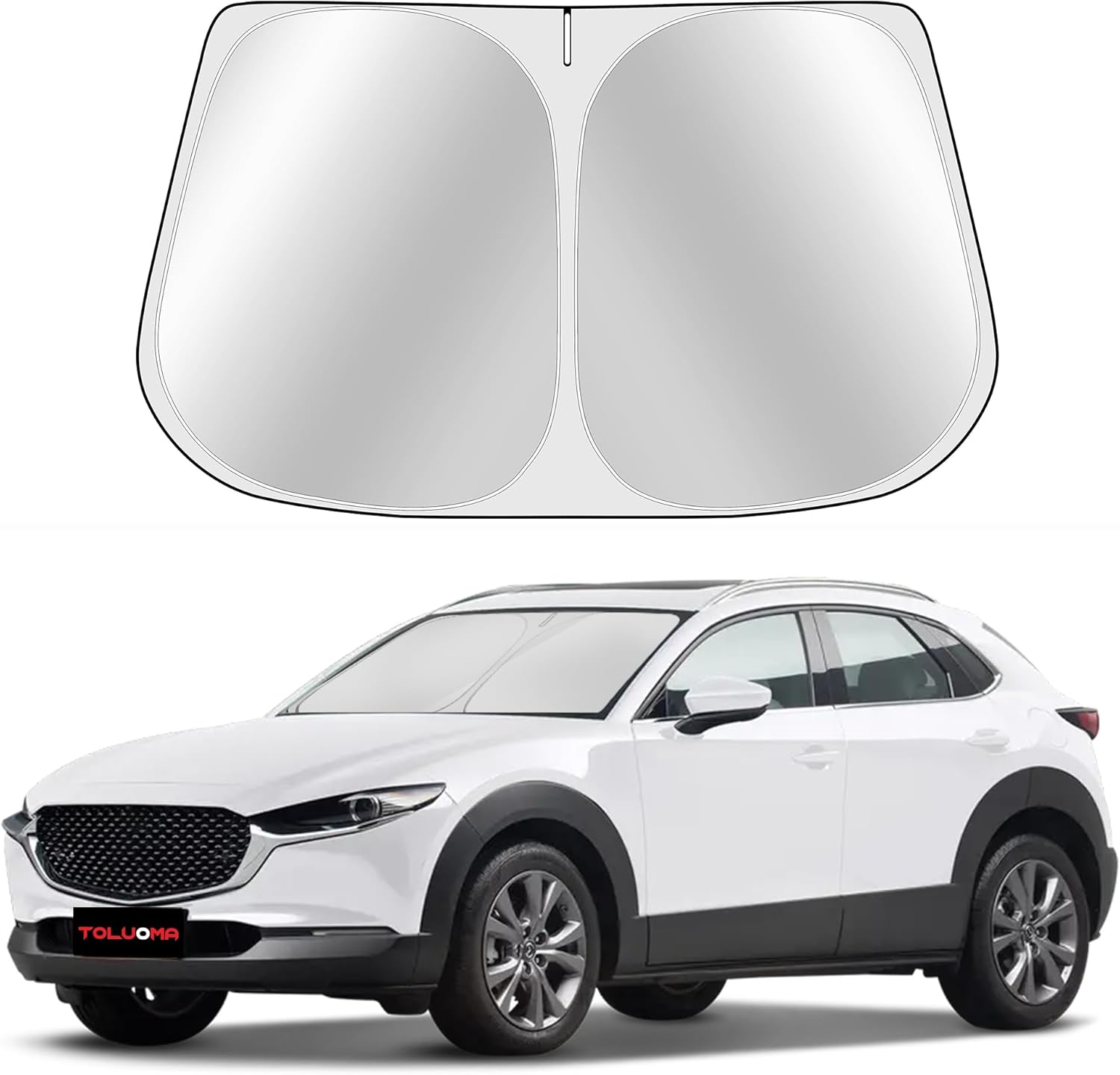 Amazon.com: Toluoma Custom Fit Windshield Sun Shade for Mazda CX-30 ...
