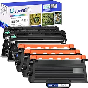 Amazon.com: SuperInk 5 Pack High Yield Black Toner Cartridge & Drum Unit Combo Replacement ...