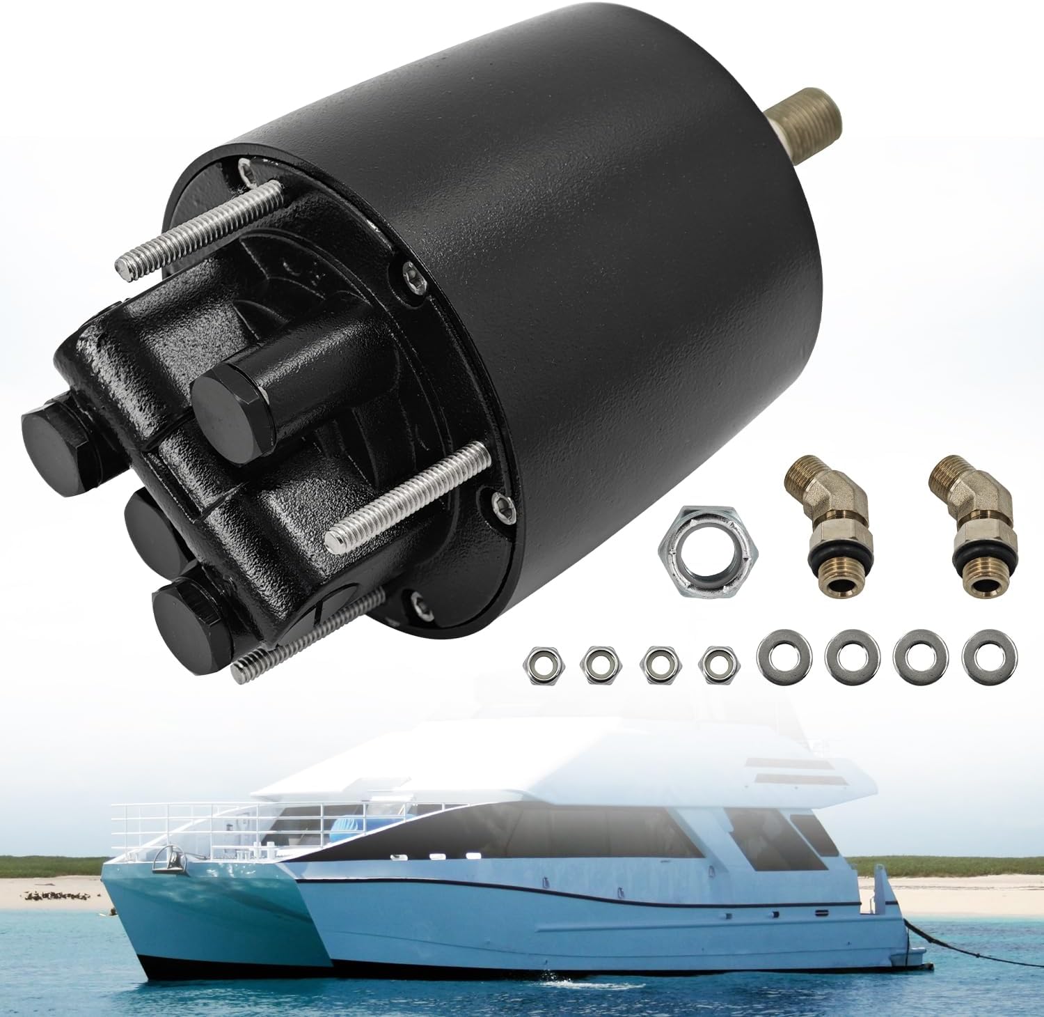 Amazon.com: HonHuCo HH5770-3 Marine Hydraulic Helm Pump for Seastar Pro 2.0 Front Mount Outboard ...