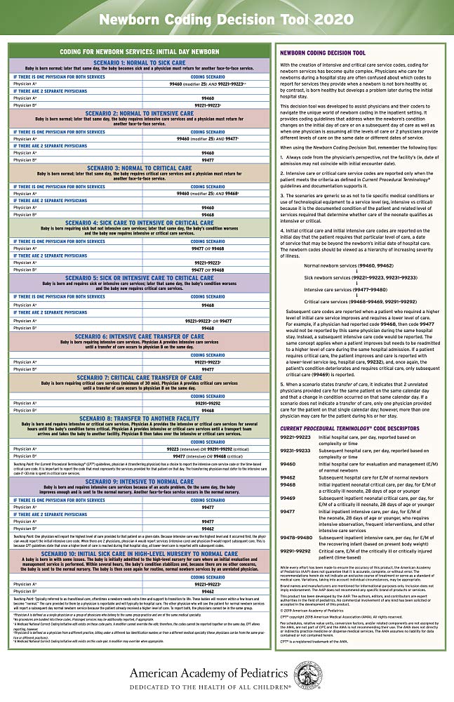 Newborn Coding Decision Tool 2020: 9781610023283: Medicine & Health ...