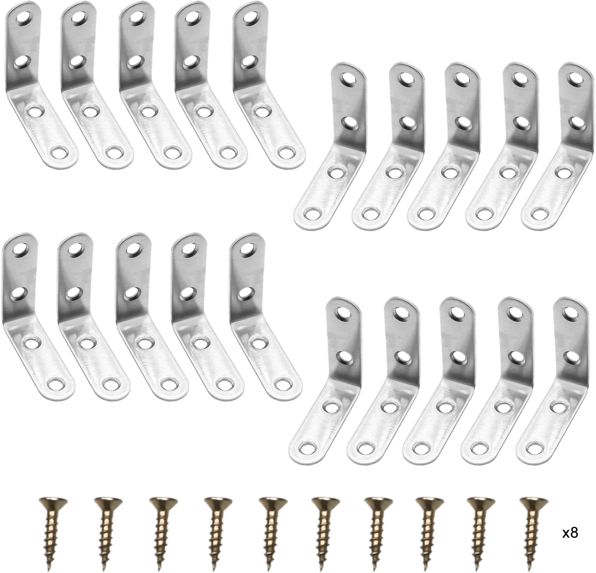 Staffe Angolari Piatta Gradi Supporti Angolo Retto Staffe in Acciaio ...