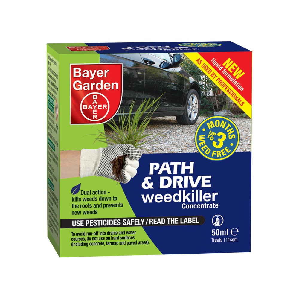 Bayer Garden Path and Drive Weedkiller Concentrate, 50 ml : Amazon.co ...