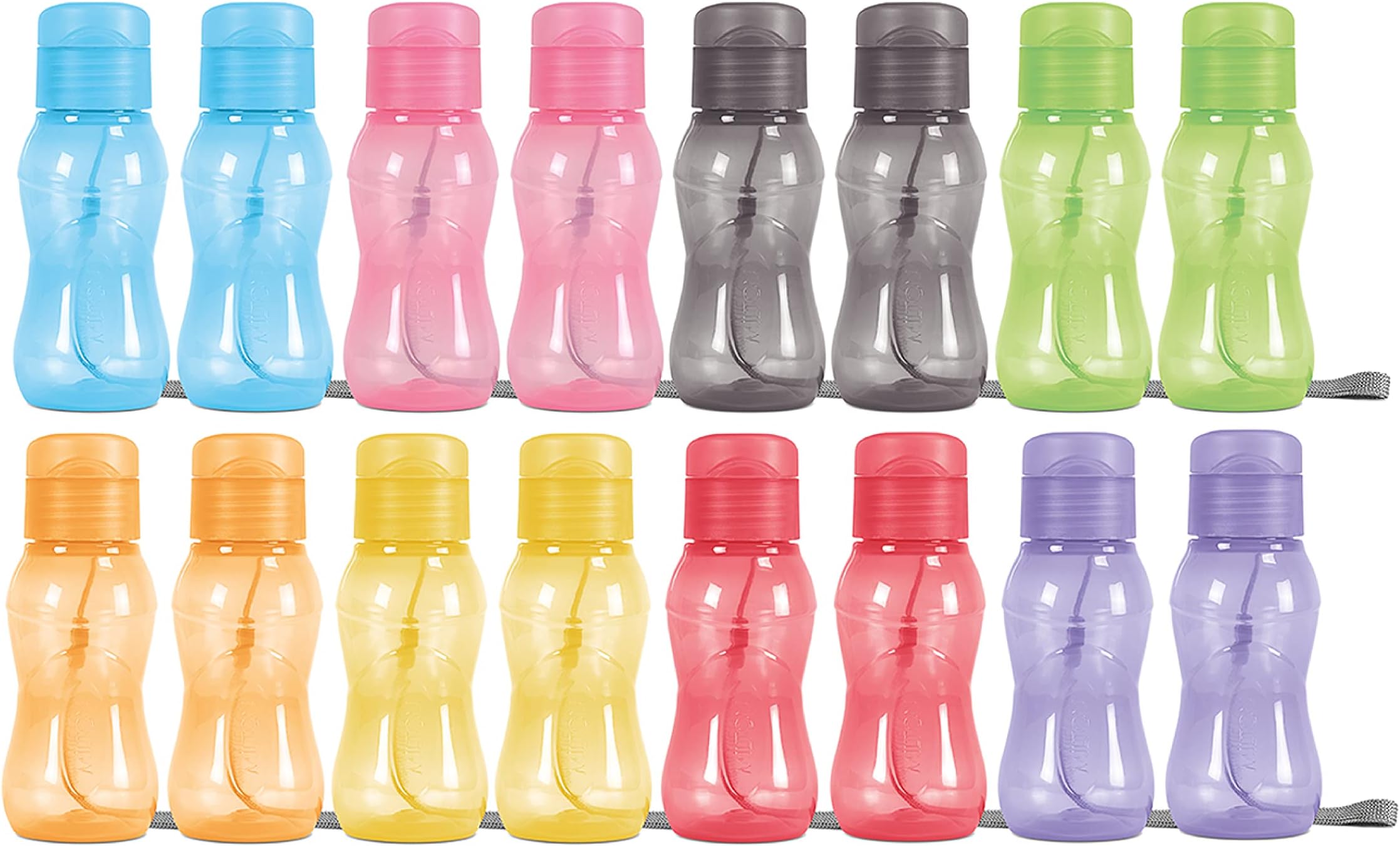 Amazon.com: 24 Pack Bulk Water Bottles for Kids | Reusable Water ...