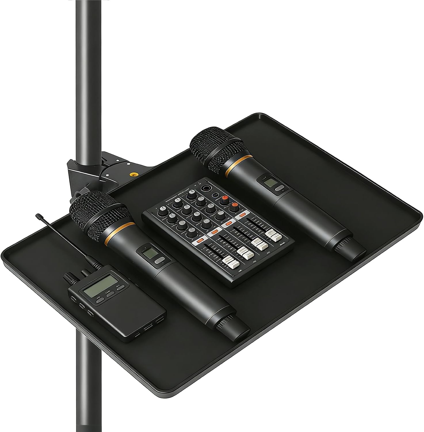 Amazon.com: Microphone Stand Tray,Clamp on Shelf for TikTok,Most Mic ...