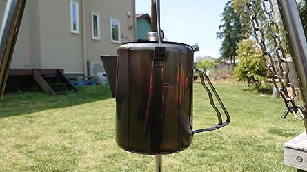 Amazon | キャプテンスタッグ(CAPTAIN STAG) キャンプ バーベキュー用 やかん ケトル キャンピングケットル 1.9L UH-4208 & バーベキュー BBQ用 炊飯器 ...