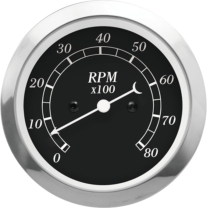 Amazon.com: MOTOR METER RACING Classic Instruments Tachometer for ...
