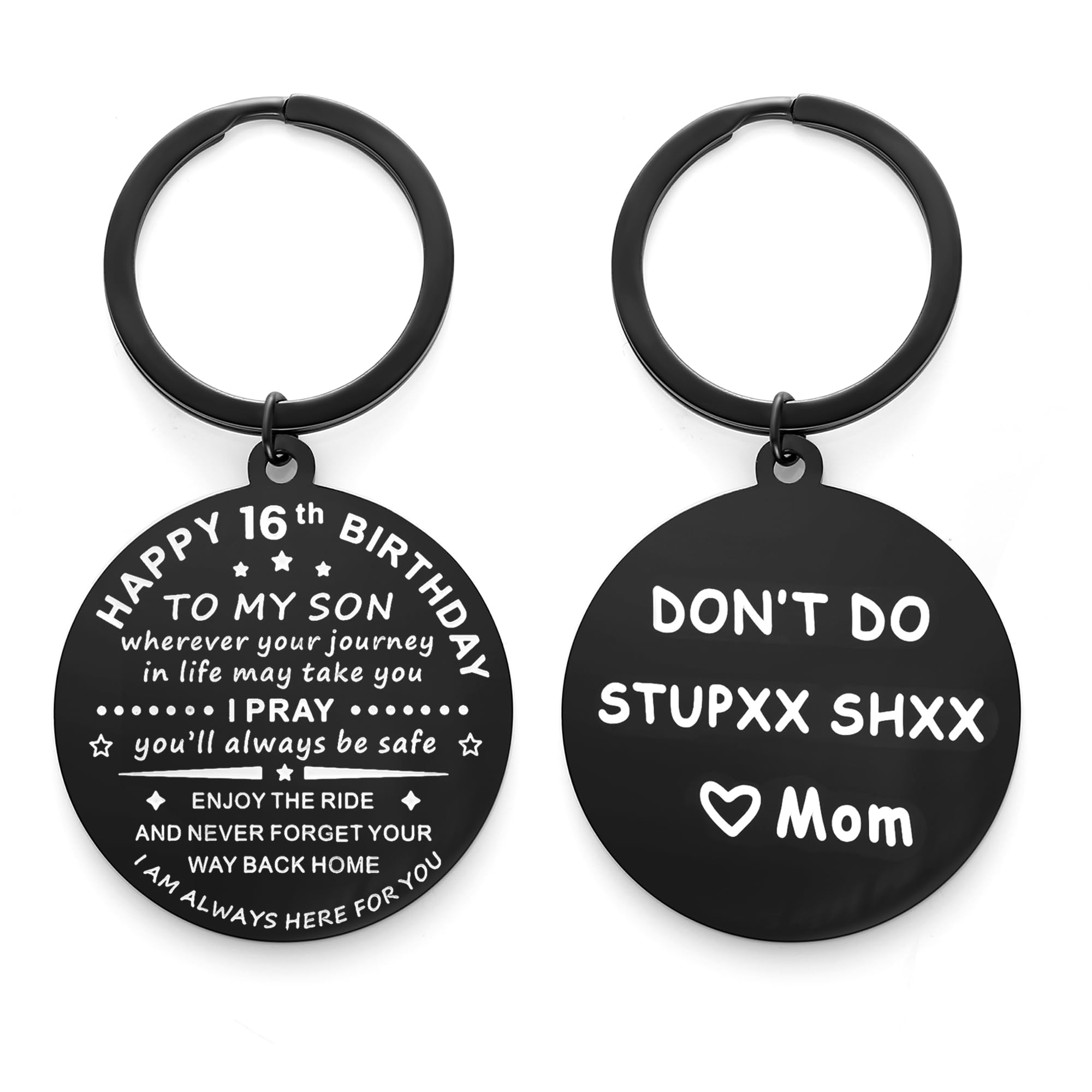 Snapklik.com : 16th Birthday Decorations For Boys, To My Son Keychain