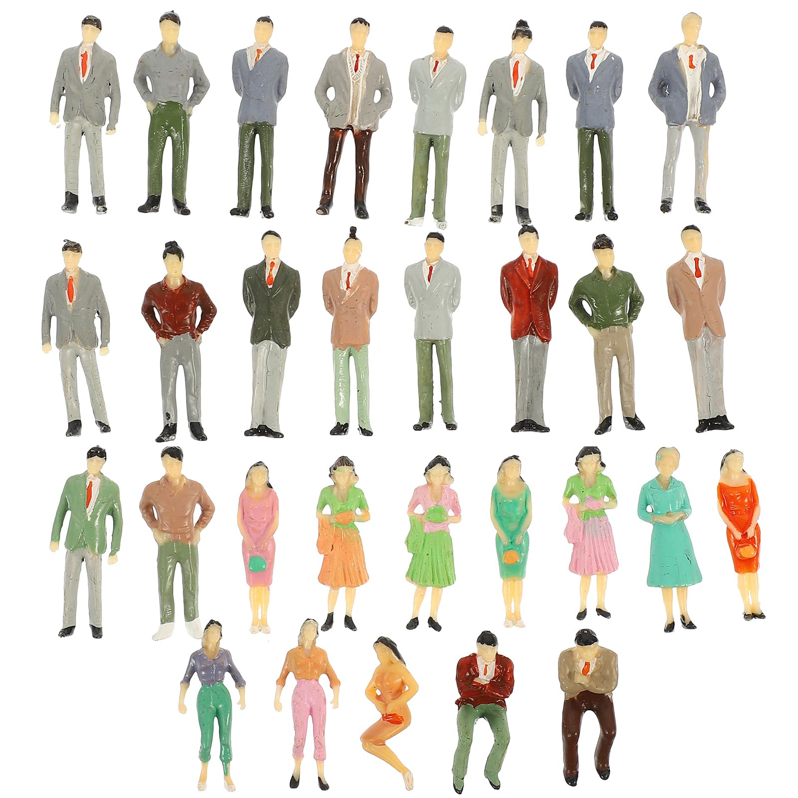 Amazon.com: DIYEAH 30pcs Color Villain Architectural Plastic People ...