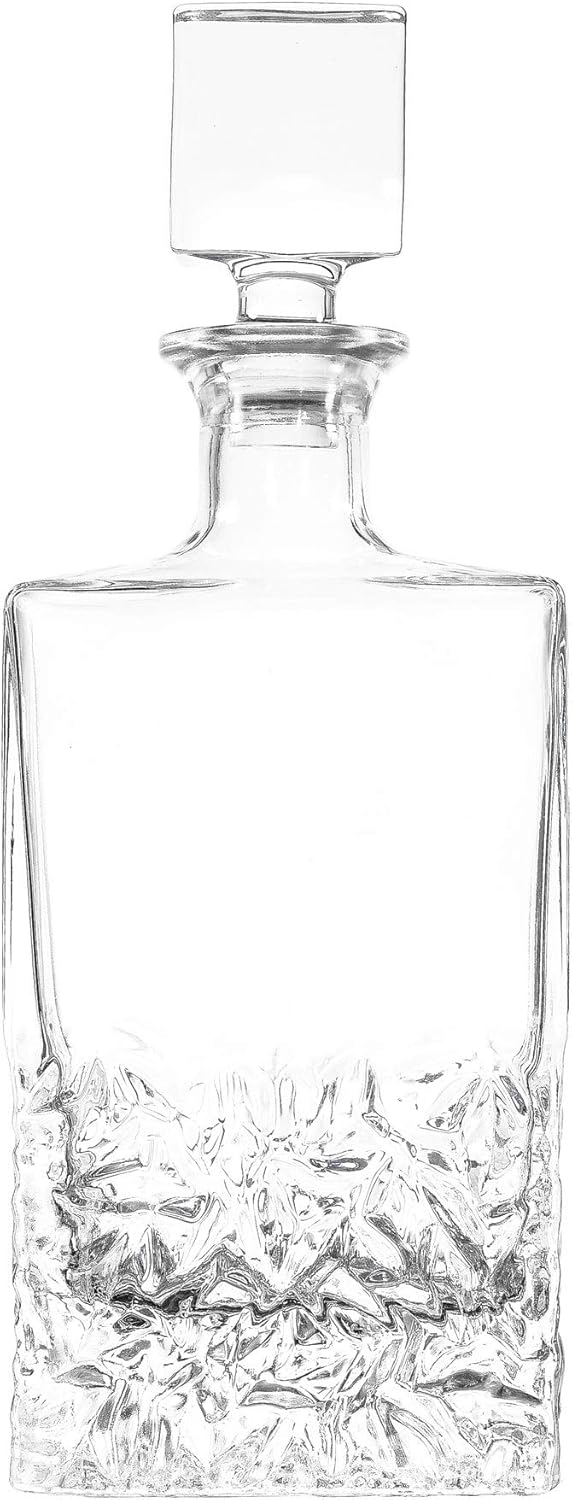 Amazon.com | The Abby Smith Brands Excalibur Rectangular Decanter for ...