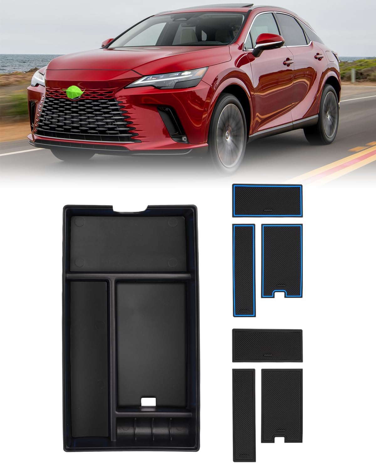 Amazon.com: 2025 Upgraded 2PCS Lexus RX Center Console Organizer ...