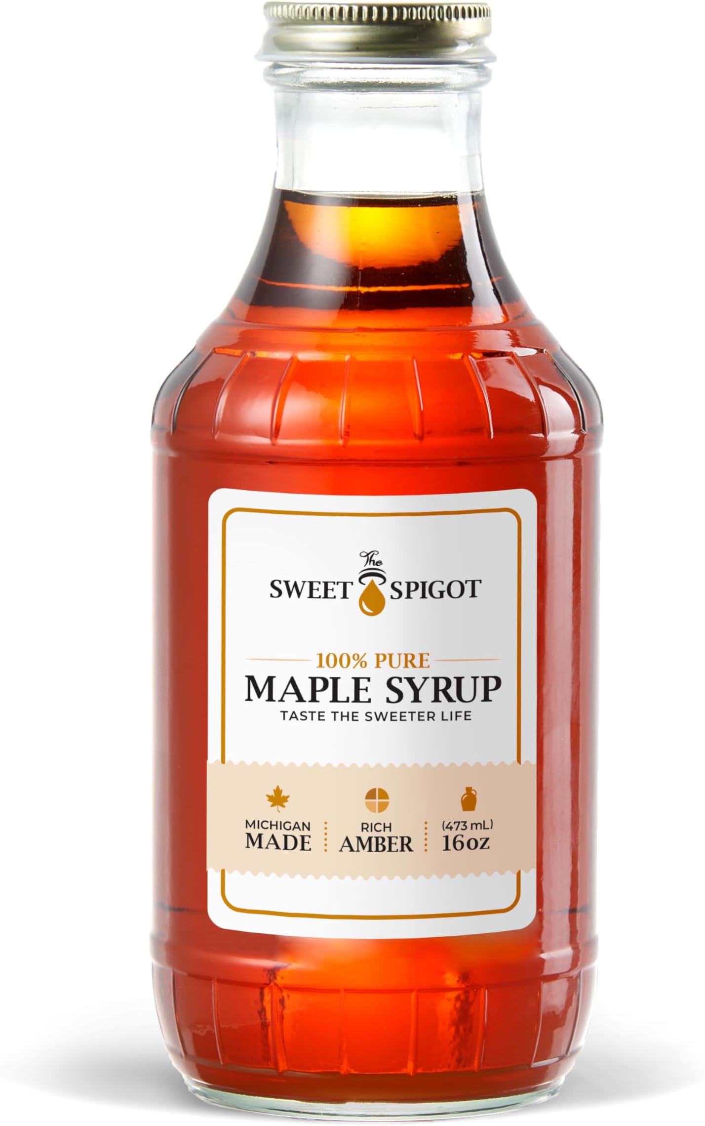 Amazon.com : The Sweet Spigot 100% Pure Maple Syrup, Amber Rich Taste ...