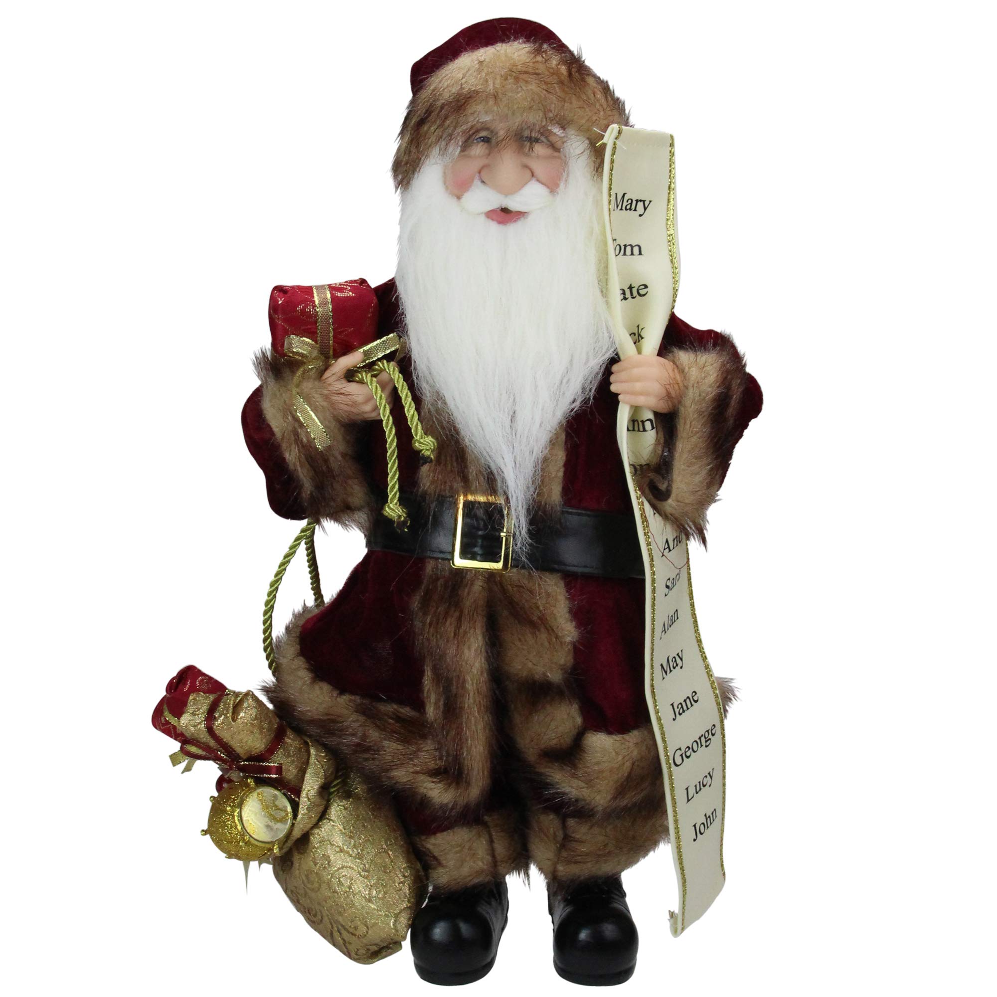 Amazon.com: Northlight E76524 16" Woodland Standing Santa Claus ...