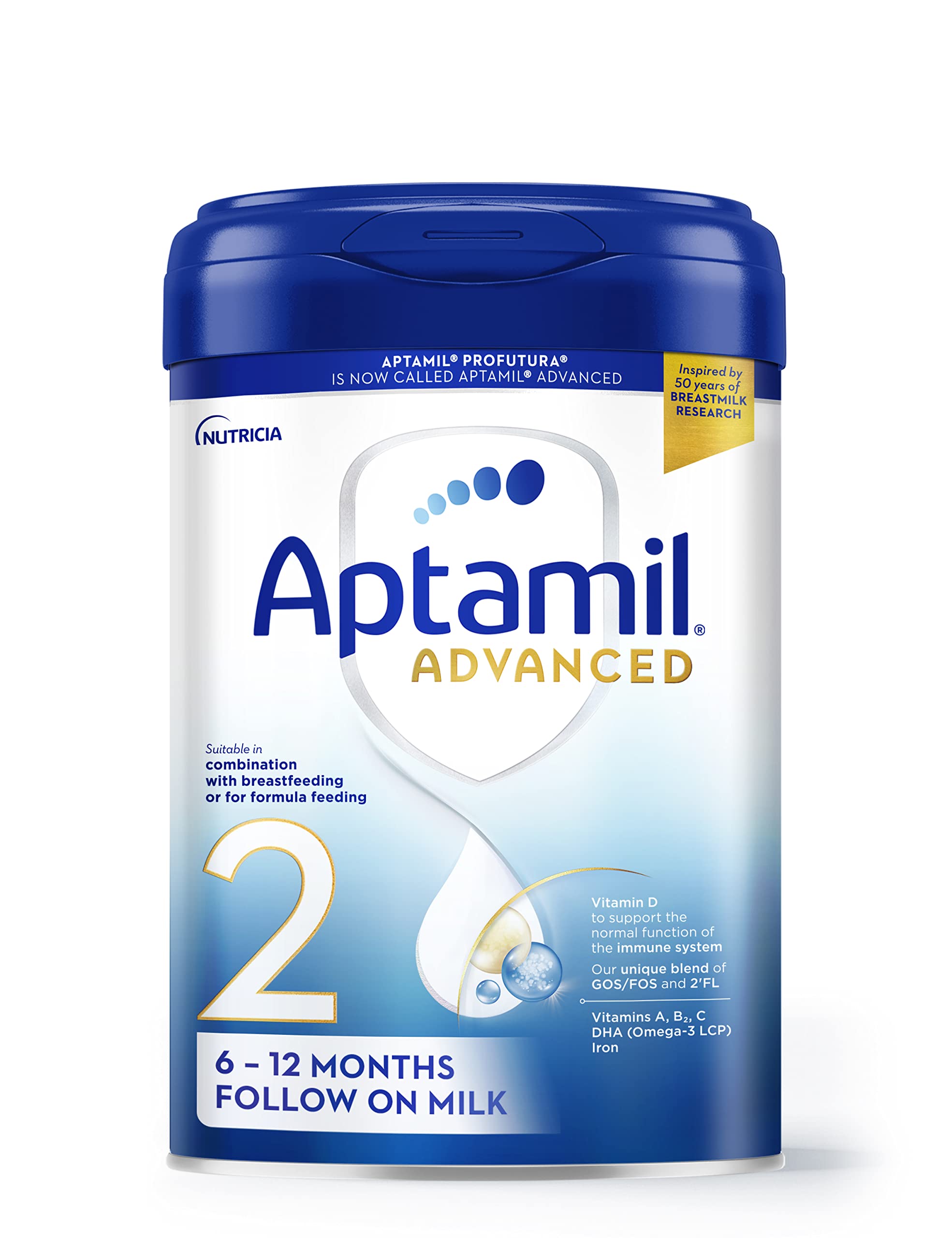 Buy Aptamil Advanced 2 Follow On Baby Milk Powder Formula, 6-12 Months ...
