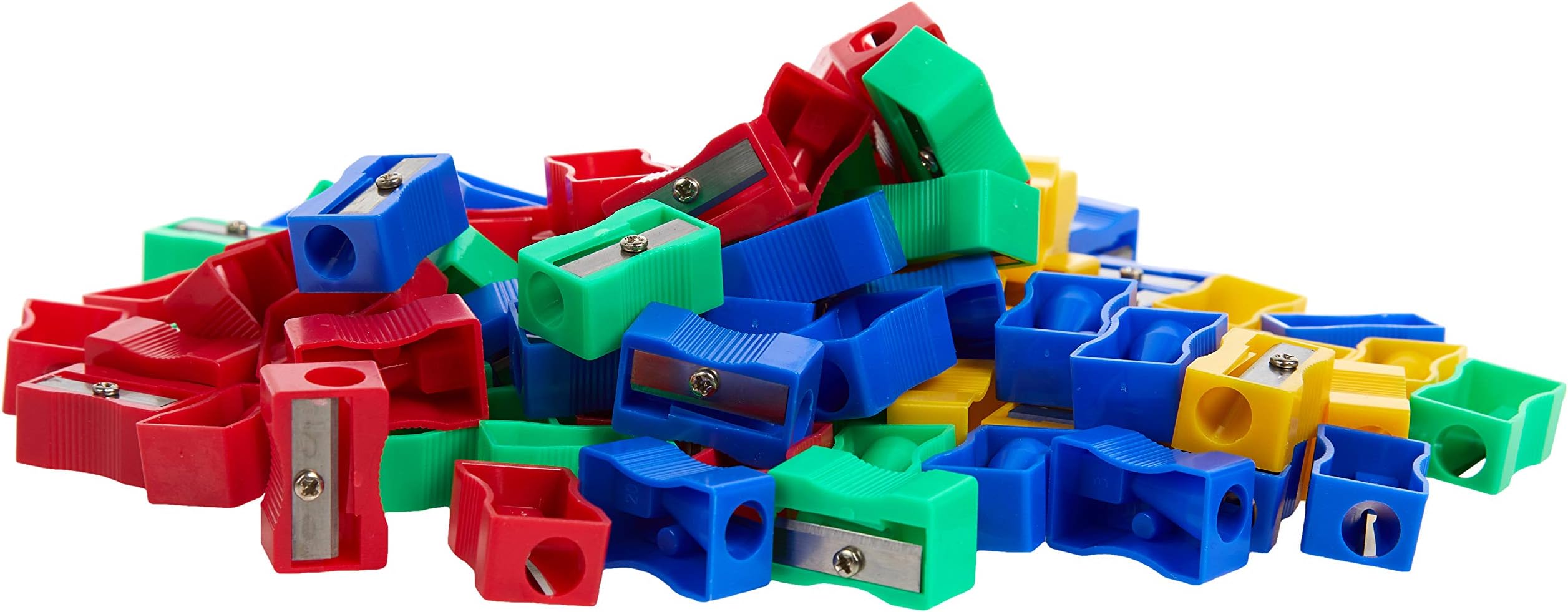 Hainenko Plastic Pencil Sharpeners - Assorted (Pack of 100) : Amazon.co.uk