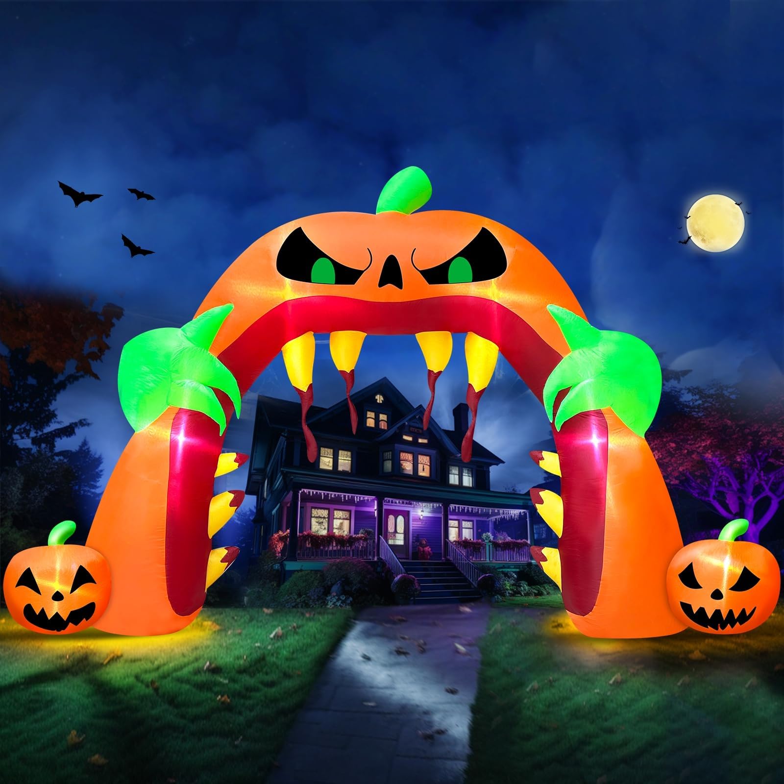 Amazon.com: CYAOOI 11 FT Long Halloween Inflatables Archway Outdoor ...