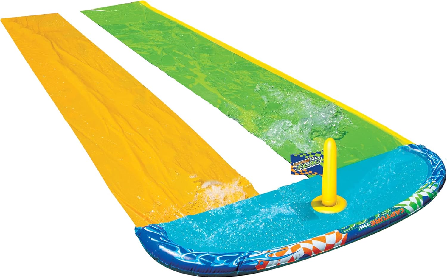 BANZAI 16ft Long Water Slide | Capture The Flag Racing Slide For Kids ...