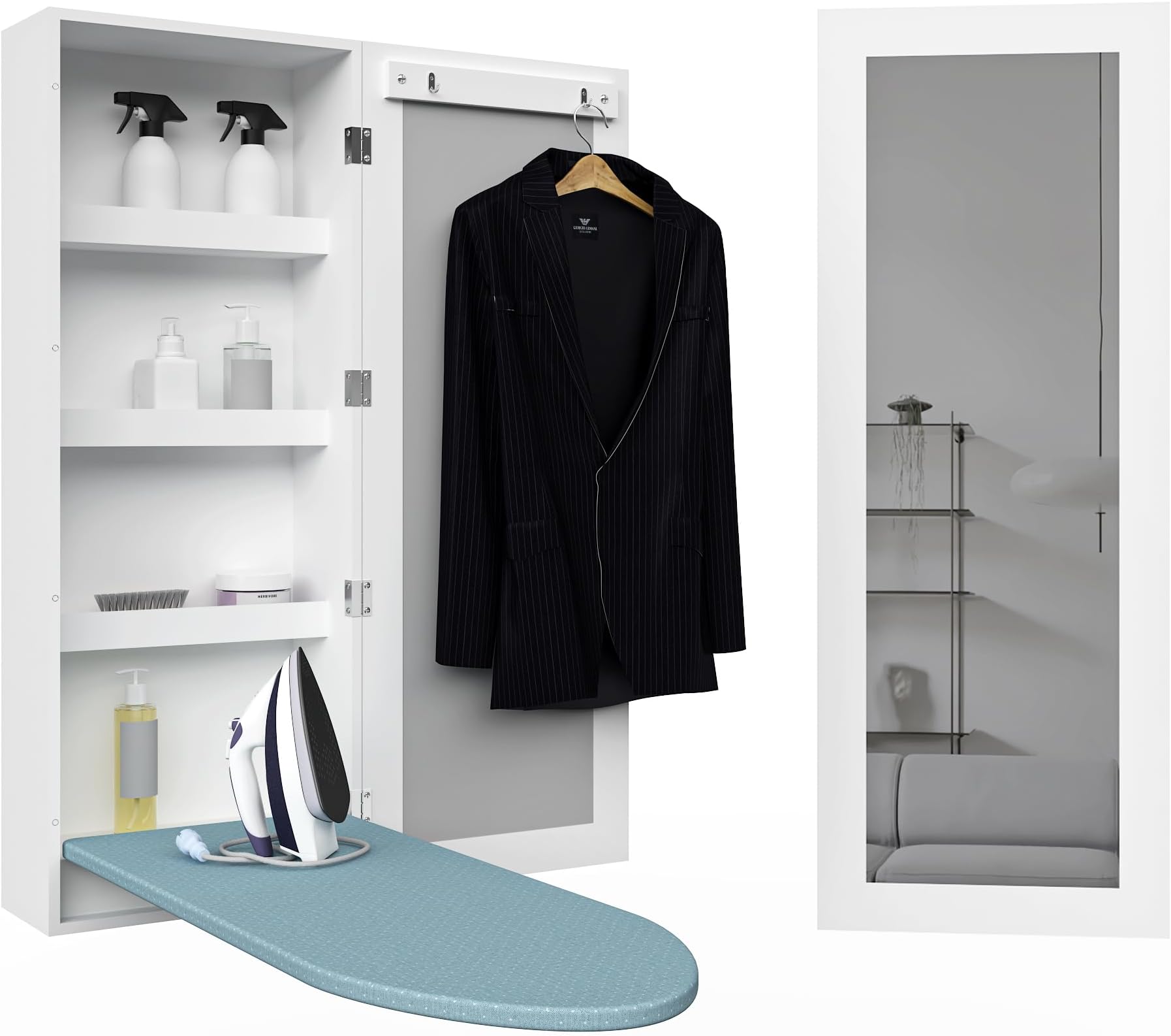 Amazon.com: Iron-A-Way E-42-L Ironing Center - 42" Built-in Ironing ...