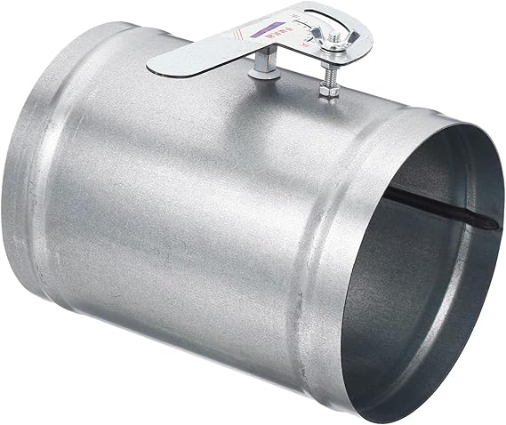 PATIKIL 6" HVAC Duct Manual Volume Damper, Metal Adjustment Airflow ...
