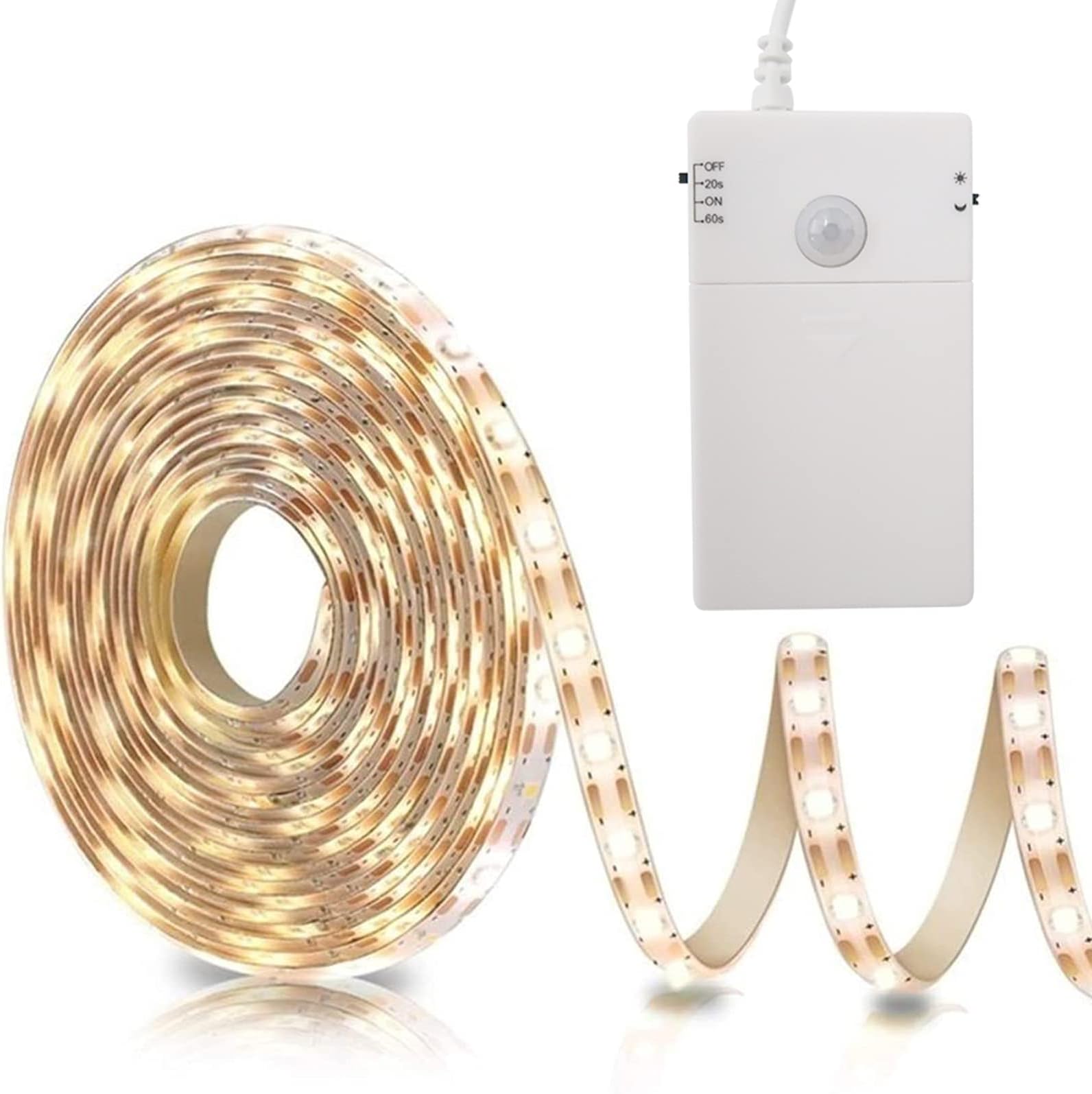 Amazon.com: Battery Operated Motion Sensor Cabinet Strip Lights, 9.8Ft ...