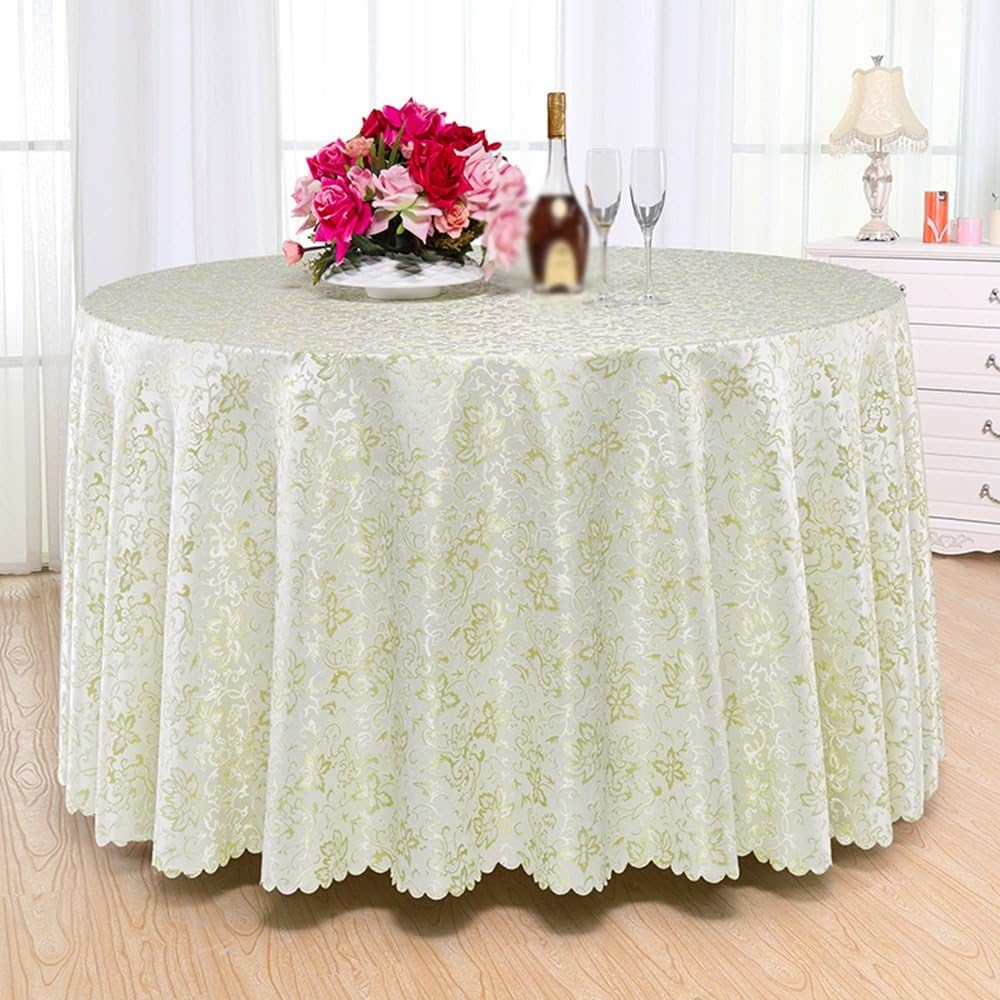 Amazon.com: Hotel Round Table Banquet Table Solid Color Shape Is ...