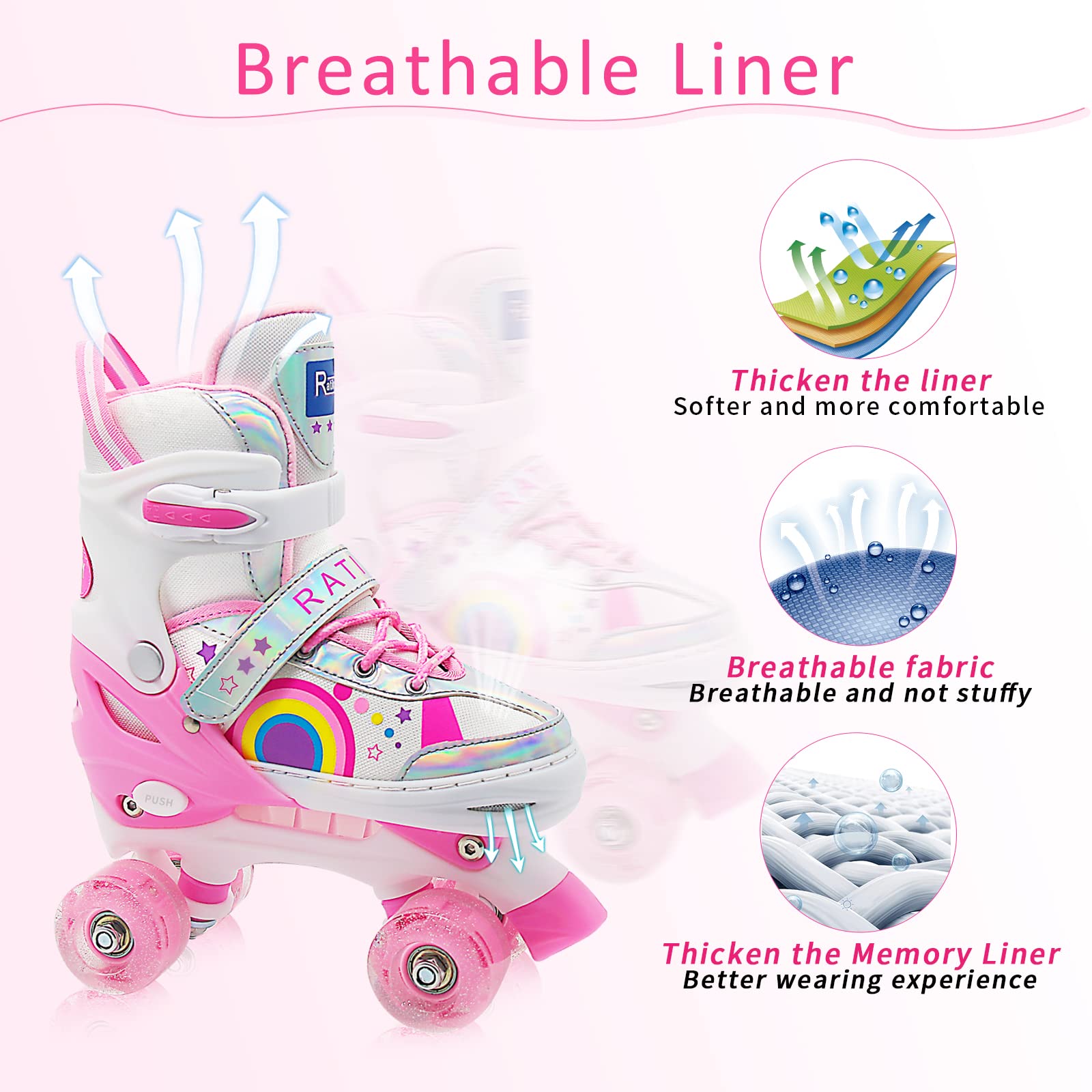 RATIKY Roller Skates for Girl...B09FG817G1 | Encarguelo.com