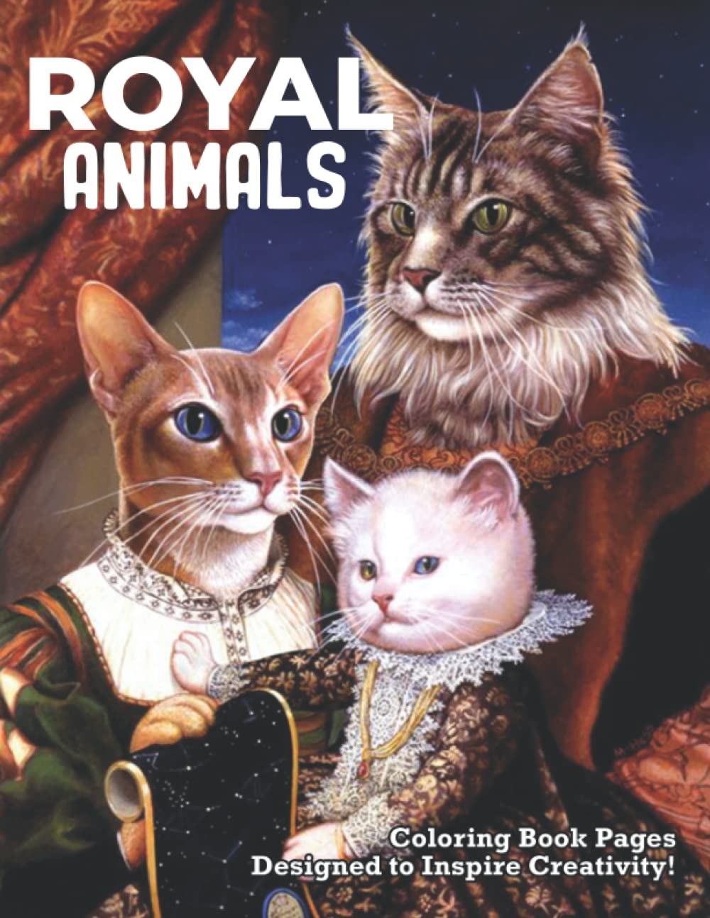 Buy Royal Animals Coloring Book Pages Designed To Inspire Creativity ...