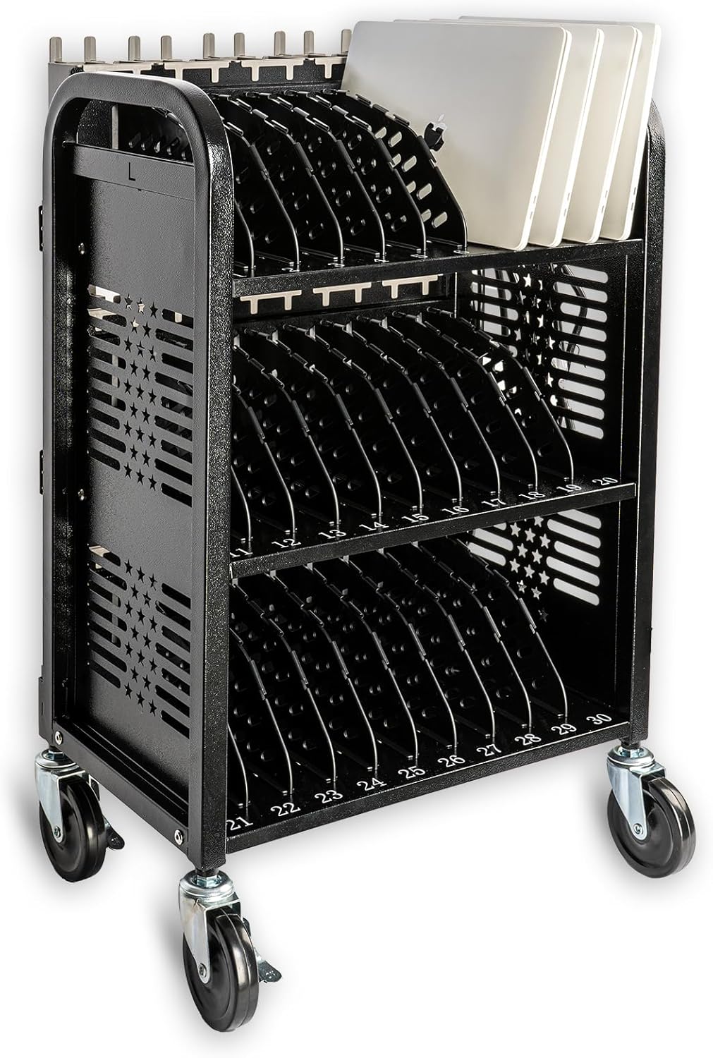 Amazon.com: Metateel 30-Unit Mobile Charging Cart-Open Charging Station ...