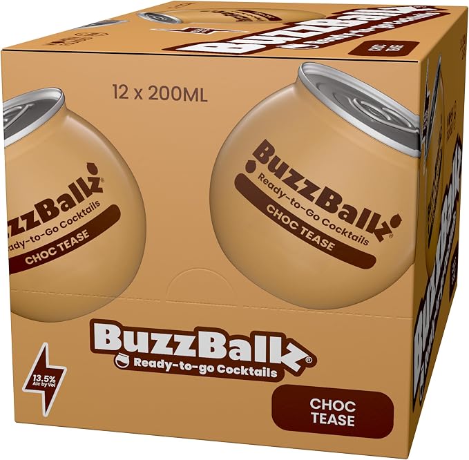 BuzzBallz Choc Tease, Ready to Drink Chocolate Cocktail, 13.5% ABV ...
