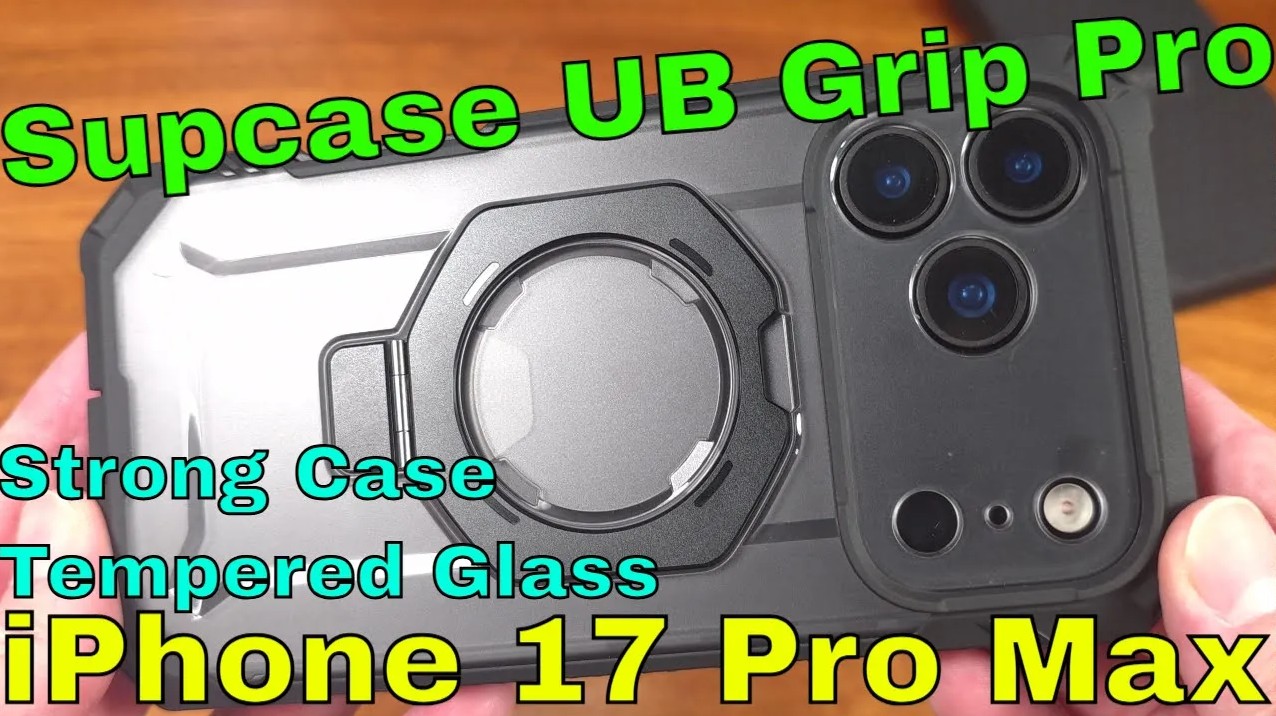 Watch The IMPROVED Supcase UB Grip Pro Case Vs iPhone 17 Pro Max! on ...