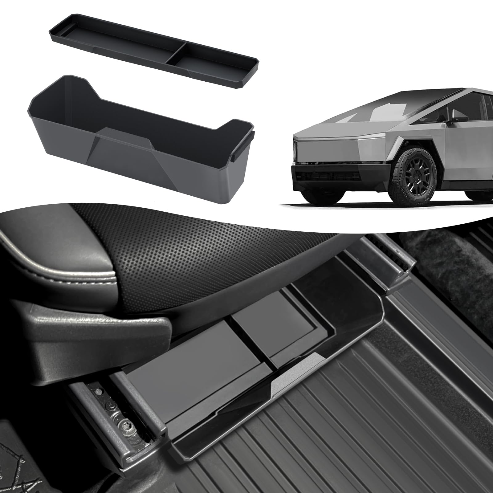 Amazon.com: RAYLUXE 2PCS Front Under Seat Storage Box for Tesla ...