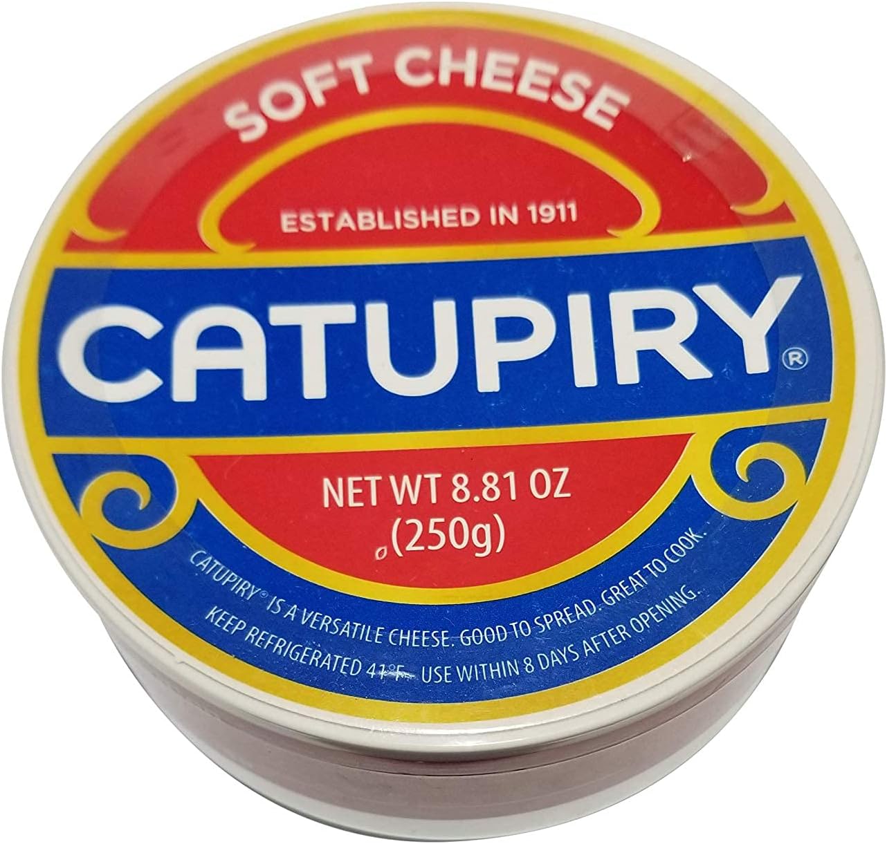 Amazon.com: Catupiry, Brazilian Soft Cheese, 8.81 Ounce : Grocery ...