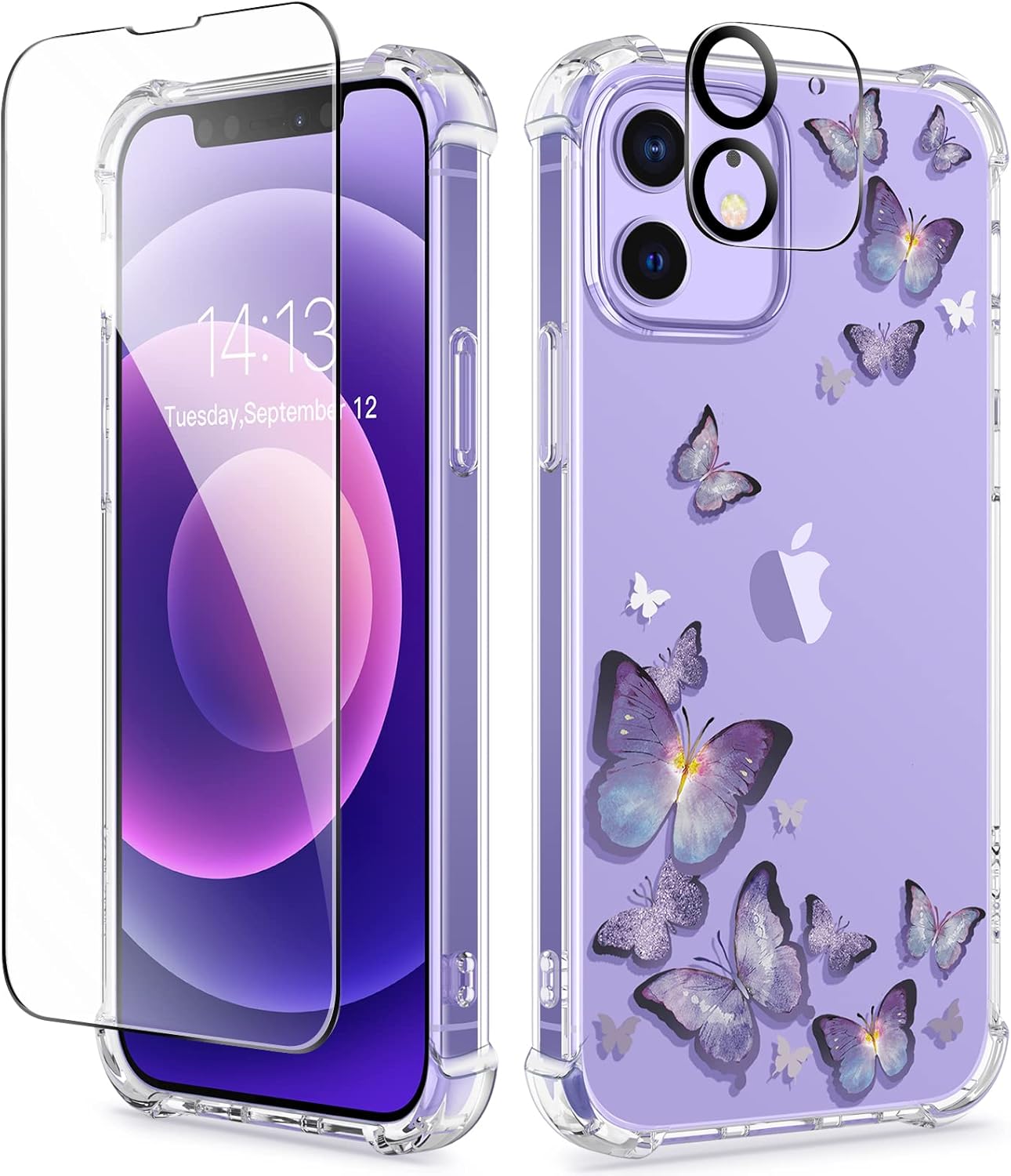 GVIEWIN - Funda para iPhone 12 y iPhone 12 Pro con Protector de ...