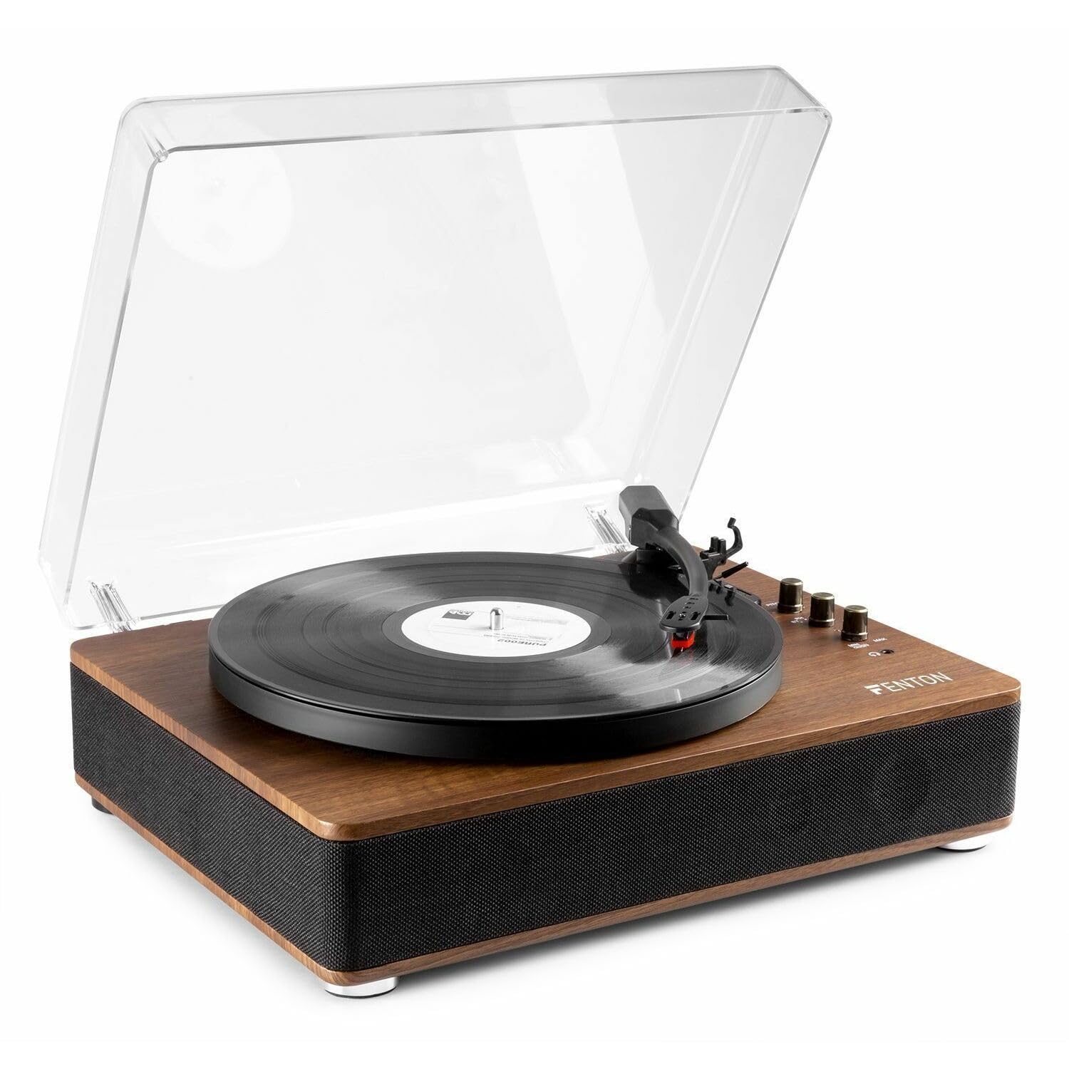 Fenton RP162 Vinyl Record Player Walnut Wood Turn Table HQ BT Out to ...