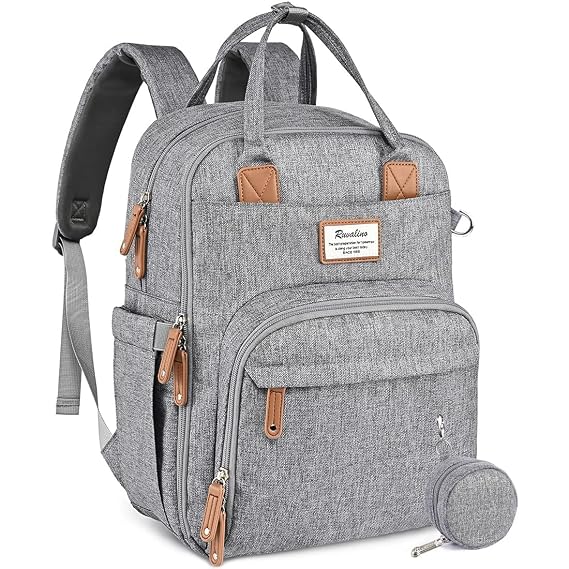 Amazon.com: RUVALINO Diaper Bag Backpack, Multifunction Travel Pack ...