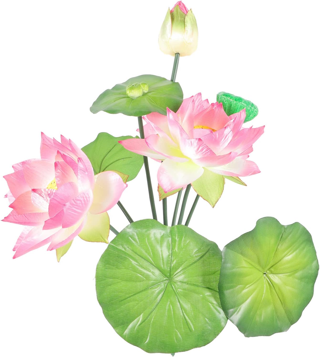 Amazon.com: GANAZONO Lotus Flower Stems Artificial Lotus Flower Bouquet ...