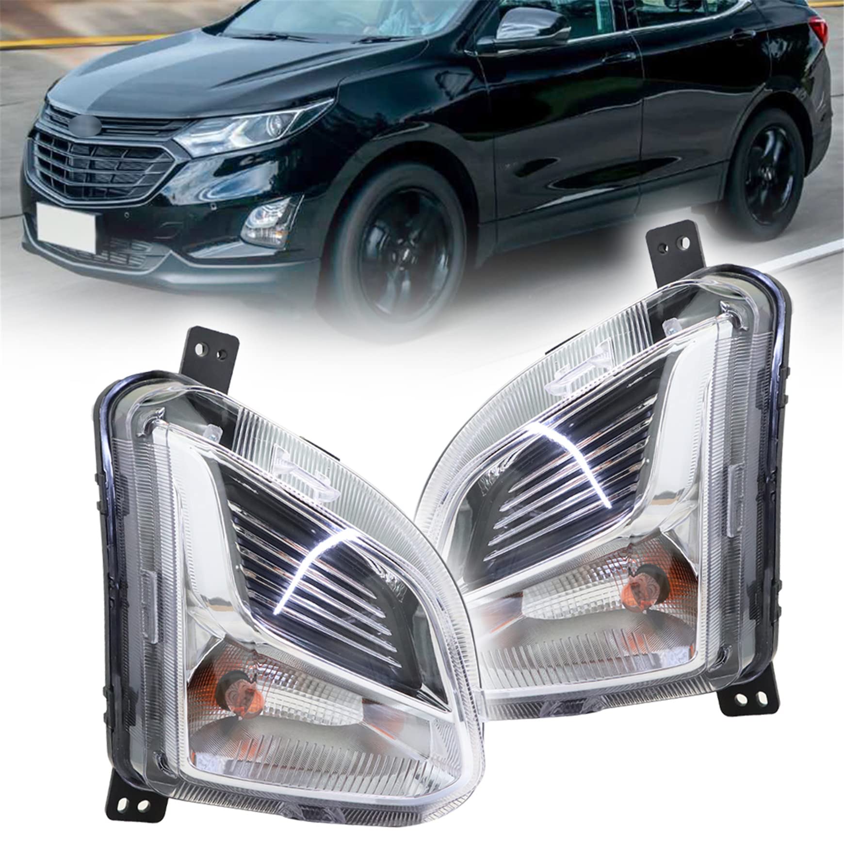 Amazon.com: Silscvtt Fog Lights Assembly Replacement for 2018 2019 2020 ...