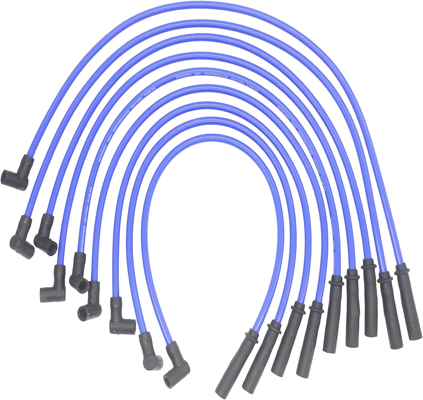 Amazon.com: Spocoro 10.5mm High Performance Spark Plug Wires Set of 9 ...