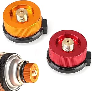 2Pcs Gas Bottle Adaptor Stove Connector for Camping Stove Gas Nozzle ...